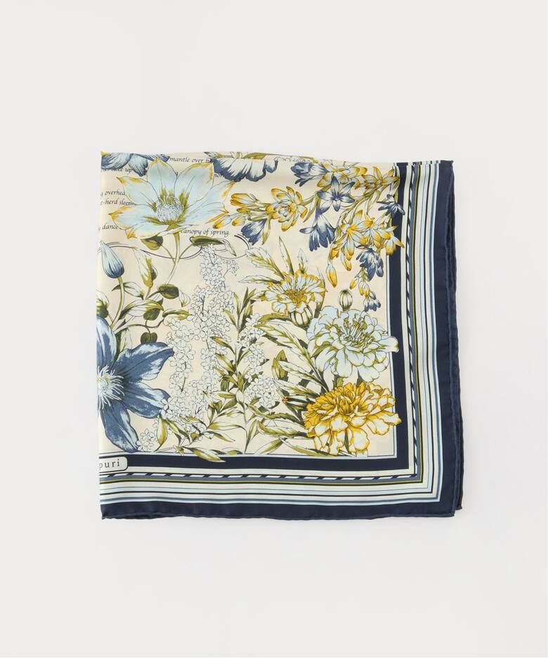 【manipuri/マニプリ】シルクスカーフ 65*65(スプリングスプリング)（スカーフ／バンダナ）｜La Totalite（ラ トータリテ）の通販｜BAYCREW’S STORE