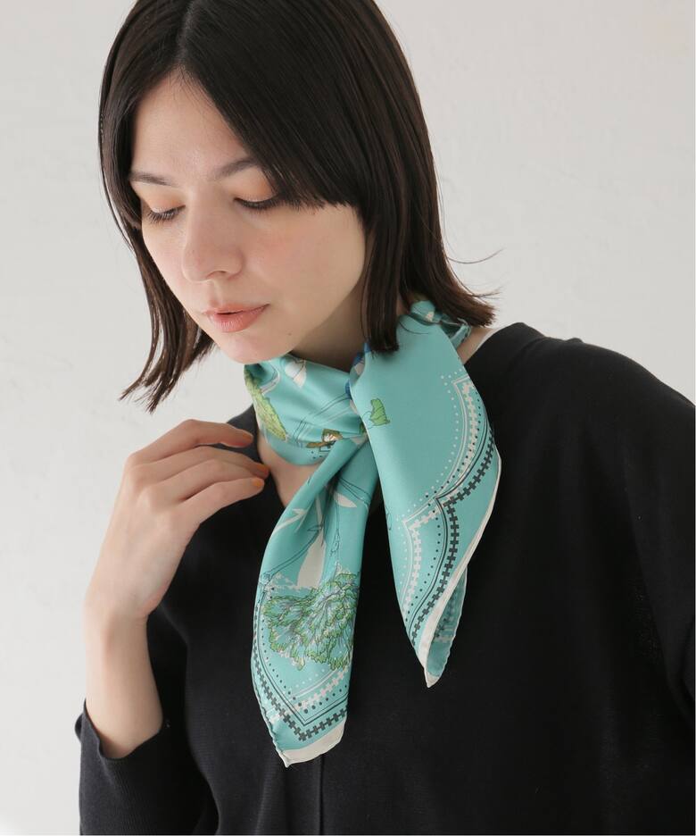 【manipuri/マニプリ】シルクスカーフ 65*65(コラージュブルーム)（スカーフ／バンダナ）｜La Totalite（ラ トータリテ）の通販｜BAYCREW’S STORE