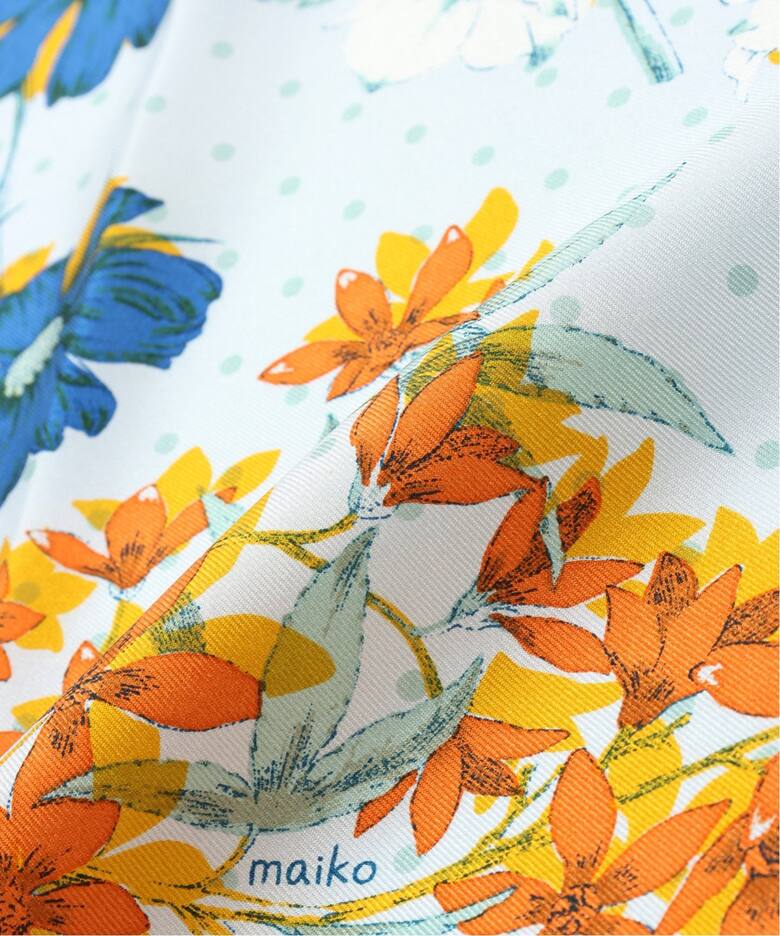 【manipuri/マニプリ】シルクスカーフ 65*65(コラージュオータムガーデン)（スカーフ／バンダナ）｜La Totalite（ラ トータリテ）の通販｜BAYCREW’S STORE