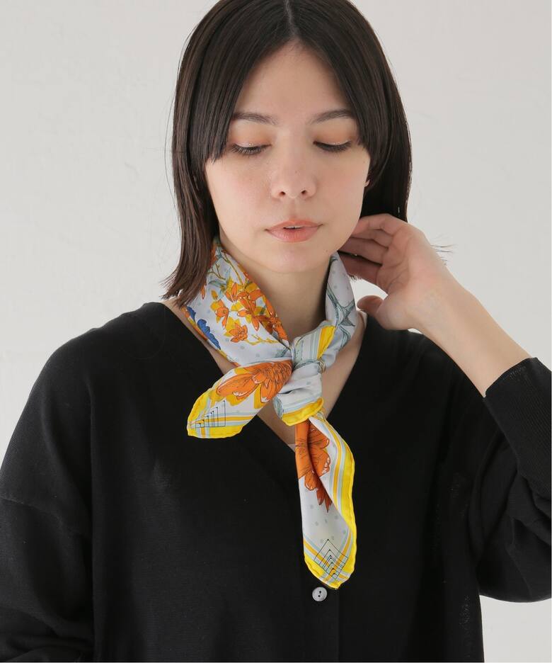【manipuri/マニプリ】シルクスカーフ 65*65(コラージュオータムガーデン)（スカーフ／バンダナ）｜La Totalite（ラ トータリテ）の通販｜BAYCREW’S STORE