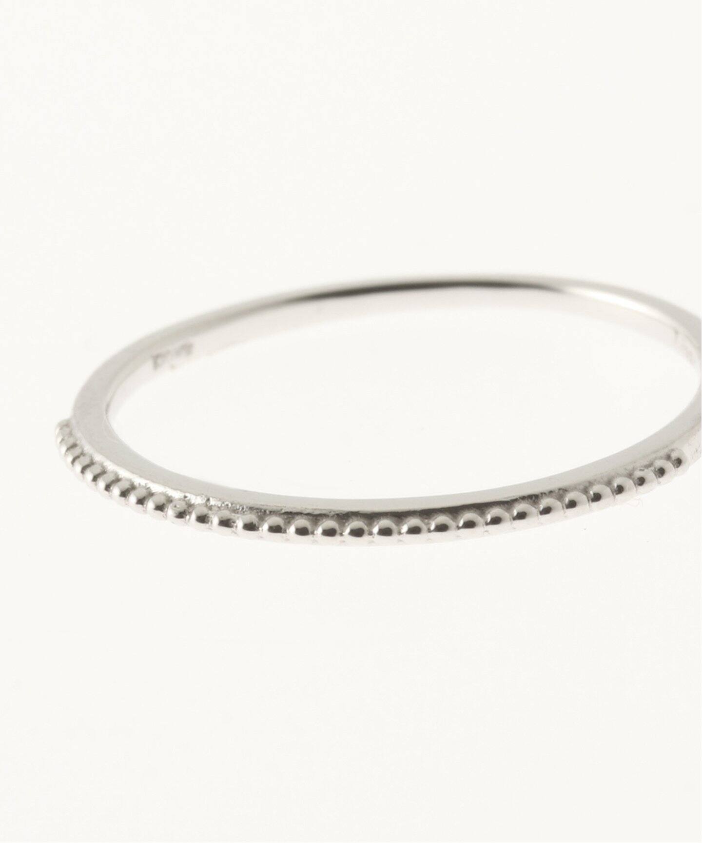 《追加》シンプルピンキーリングミル打ちWG K10（リング）｜Lilas（リラ）の通販｜BAYCREW’S STORE