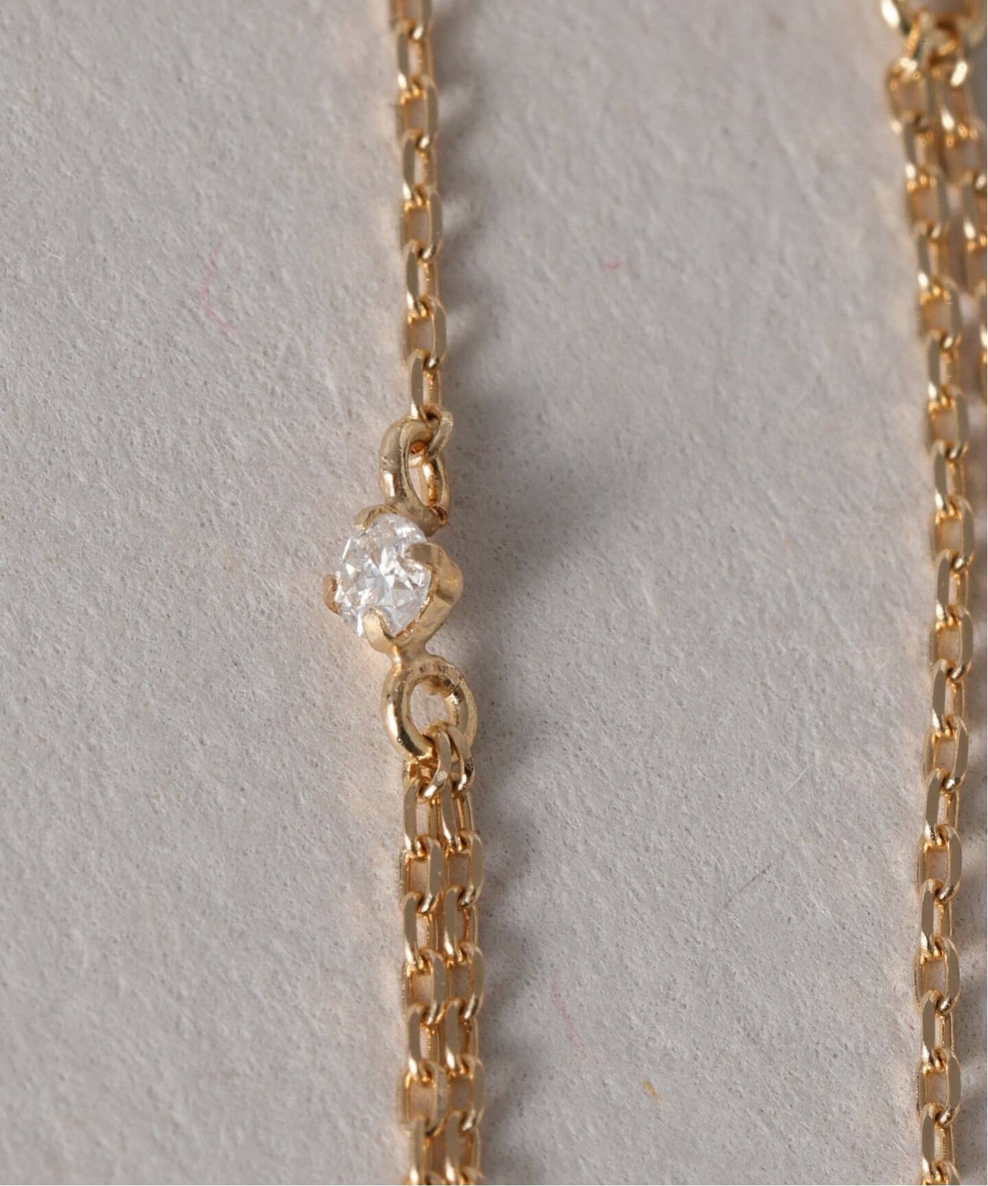 《WEB限定》デュアルチェーンダイヤピアス K10（両耳）（ピアス（両耳用））｜Lilas（リラ）の通販｜BAYCREW’S STORE