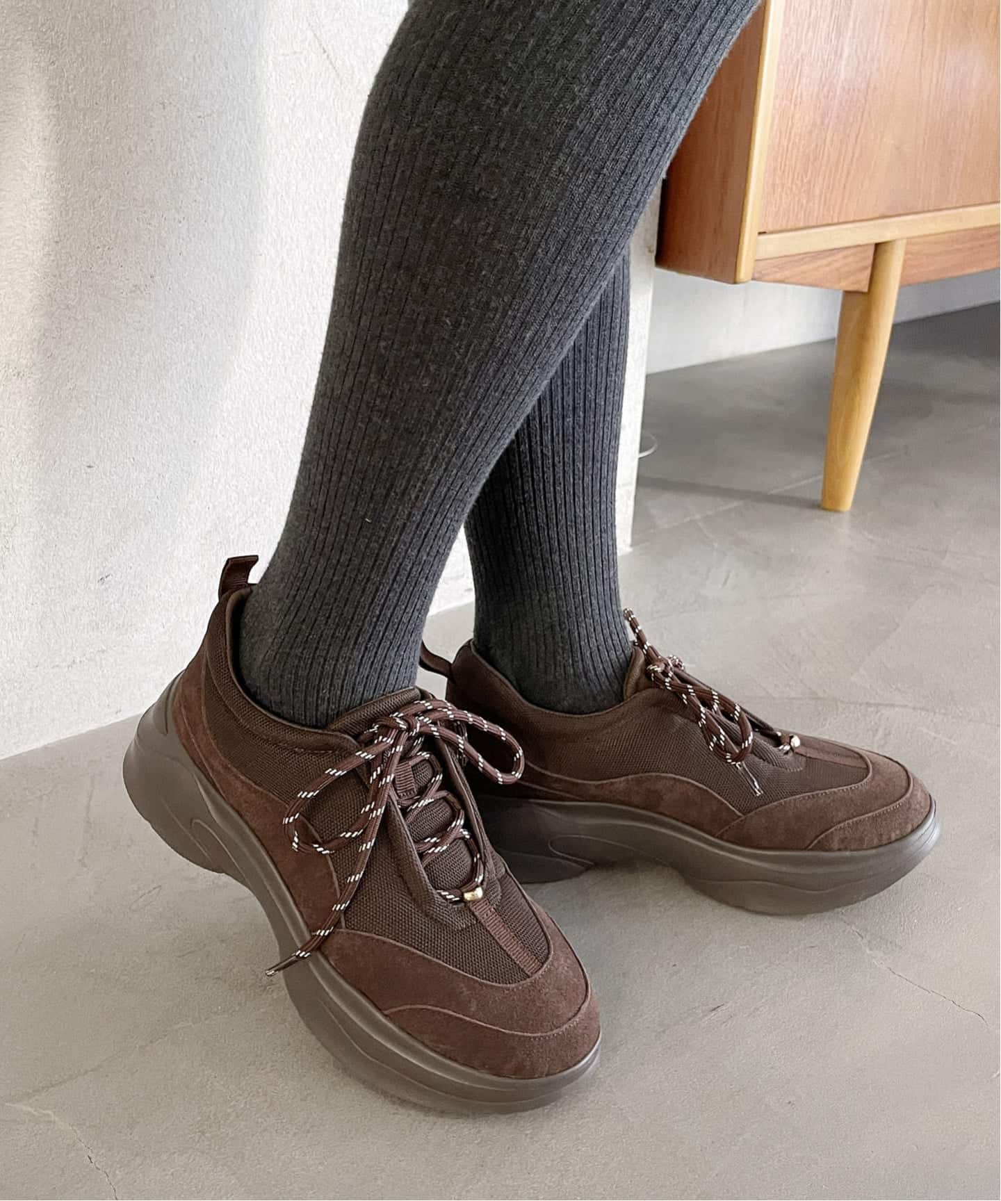 COHINA×LE TALON2WAYレースアップスニーカー（スニーカー）｜LE TALON