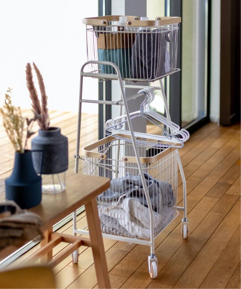 《WEB限定予約》【Mash/マッシュ】LIV carry basket wagon-S バスケットワゴン（収納家具）｜JOURNAL ...