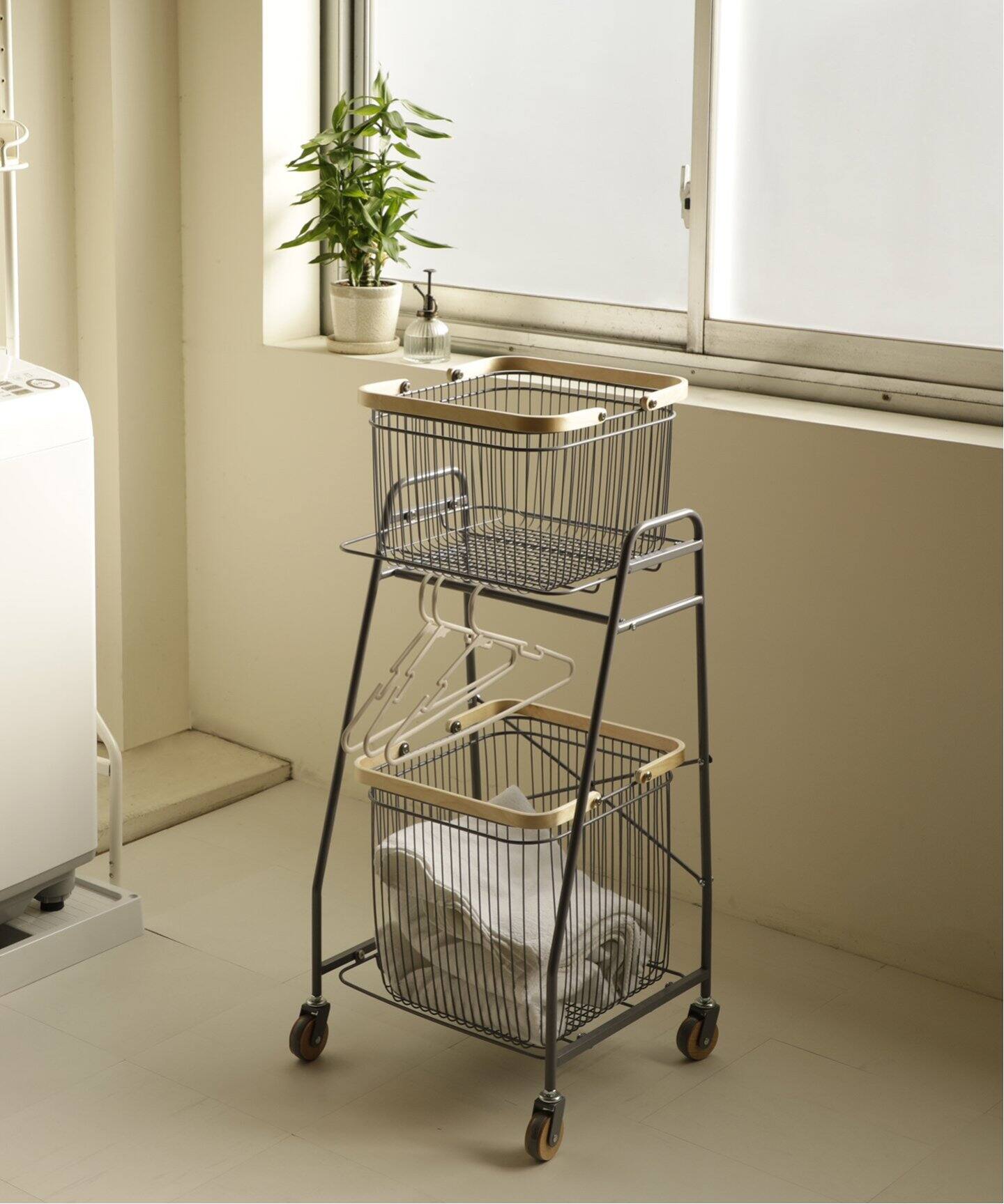《WEB限定予約》【Mash/マッシュ】LIV carry basket wagon-S バスケットワゴン（収納家具）｜JOURNAL ...