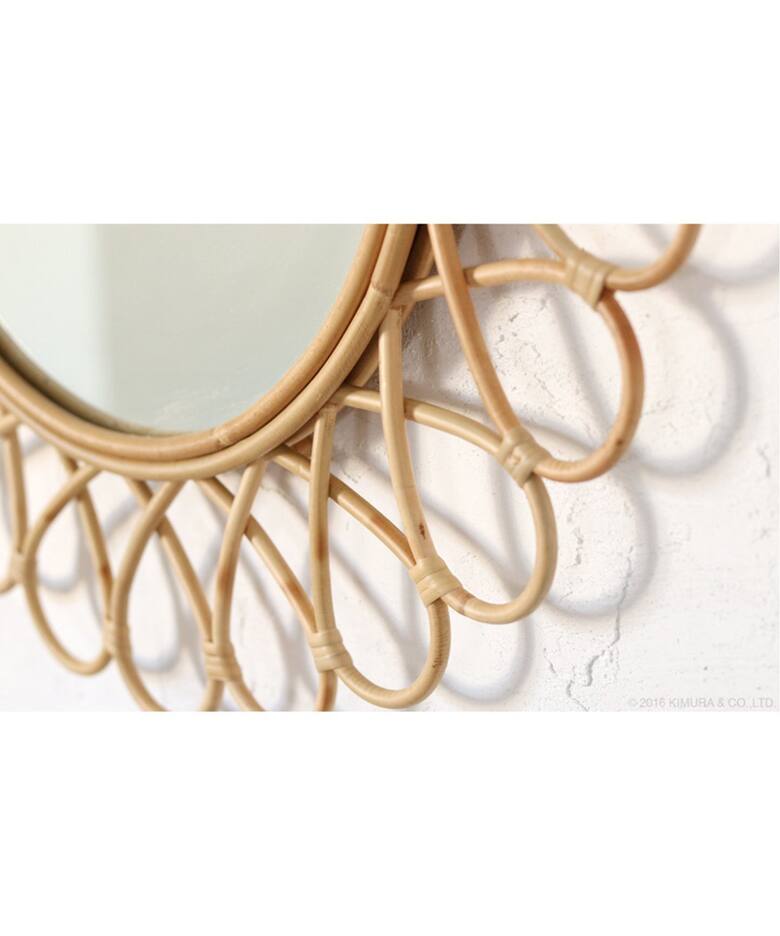 【Sunflower Rattan/サンフラワーラタン】WALL MIRROR(M) ウォール ミラー（ミラー）｜JOURNAL ...
