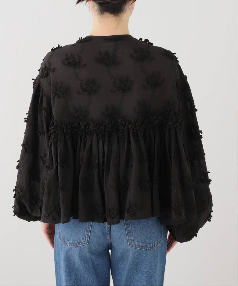 【crinkle crinkle crinkle】 3D embroidery gather bolero（その他ブルゾン／アウター ...