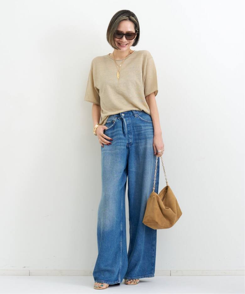 LINEN SHORT SLEEVE KNIT（ニット／セーター）｜L'Appartement（アパルトモン）の通販｜BAYCREW’S STORE