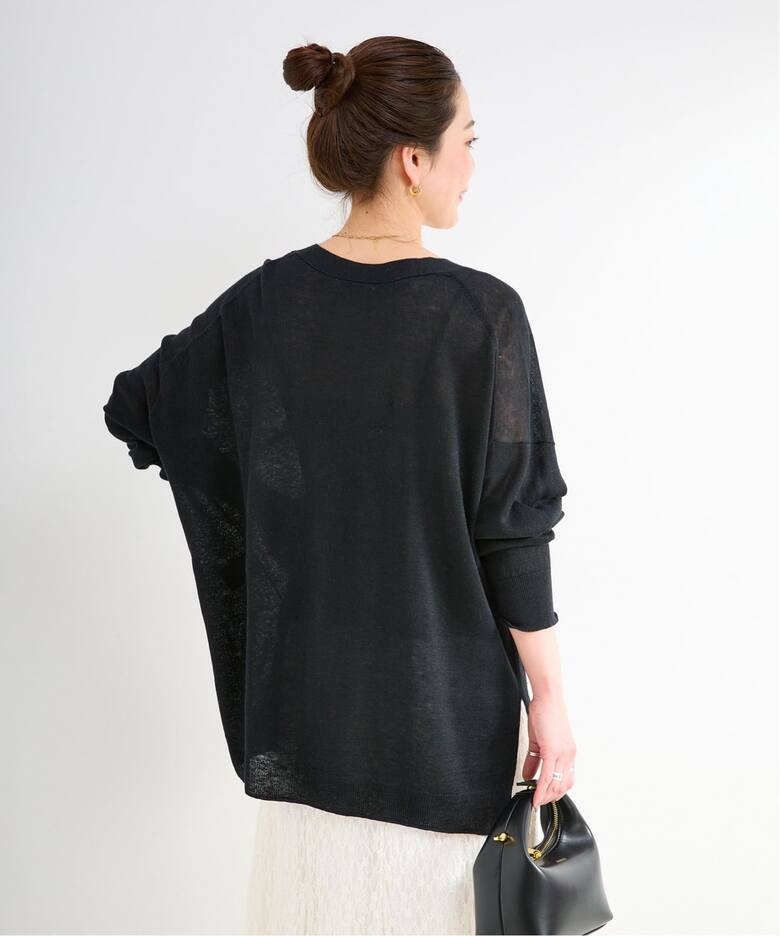 手洗い可 / FRENCH ICY LINEN ワイドカーディガン（カーディガン）｜B.C STOCK（ベーセーストック）の通販 ...