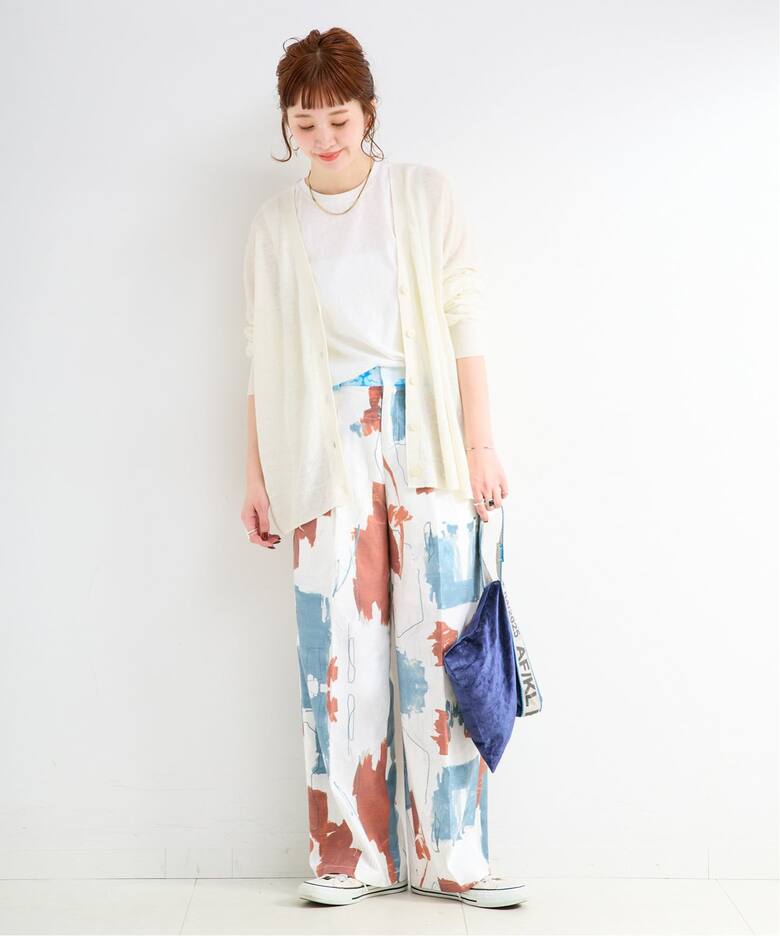 手洗い可 / FRENCH ICY LINEN ワイドカーディガン（カーディガン）｜B.C STOCK（ベーセーストック）の通販 ...