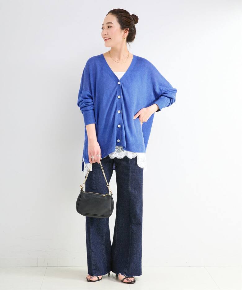 手洗い可 / FRENCH ICY LINEN ワイドカーディガン（カーディガン）｜B.C STOCK（ベーセーストック）の通販 ...