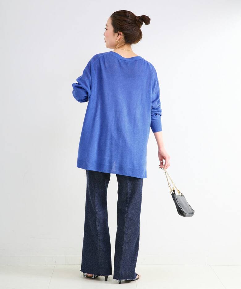 手洗い可 / FRENCH ICY LINEN ワイドカーディガン（カーディガン）｜B.C STOCK（ベーセーストック）の通販 ...
