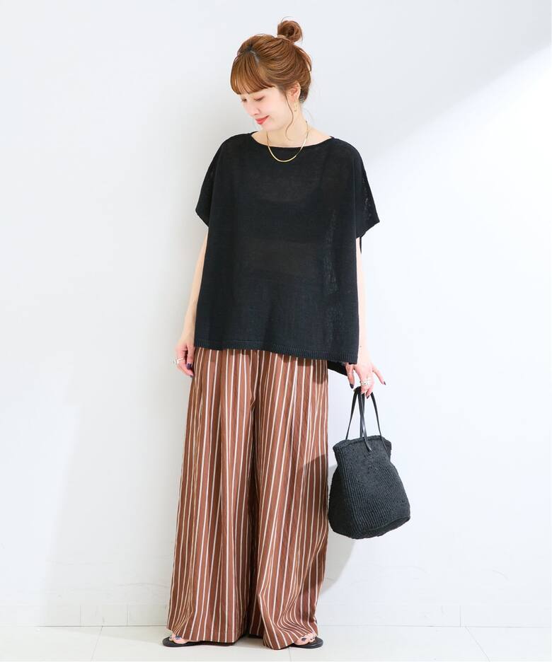 手洗い可 / FRENCH ICY LINEN ポンチョプルオーバー（ニット／セーター）｜B.C STOCK（ベーセーストック）の通販 ...
