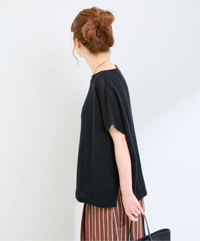手洗い可 / FRENCH ICY LINEN ポンチョプルオーバー（ニット／セーター）｜B.C STOCK（ベーセーストック）の通販 ...