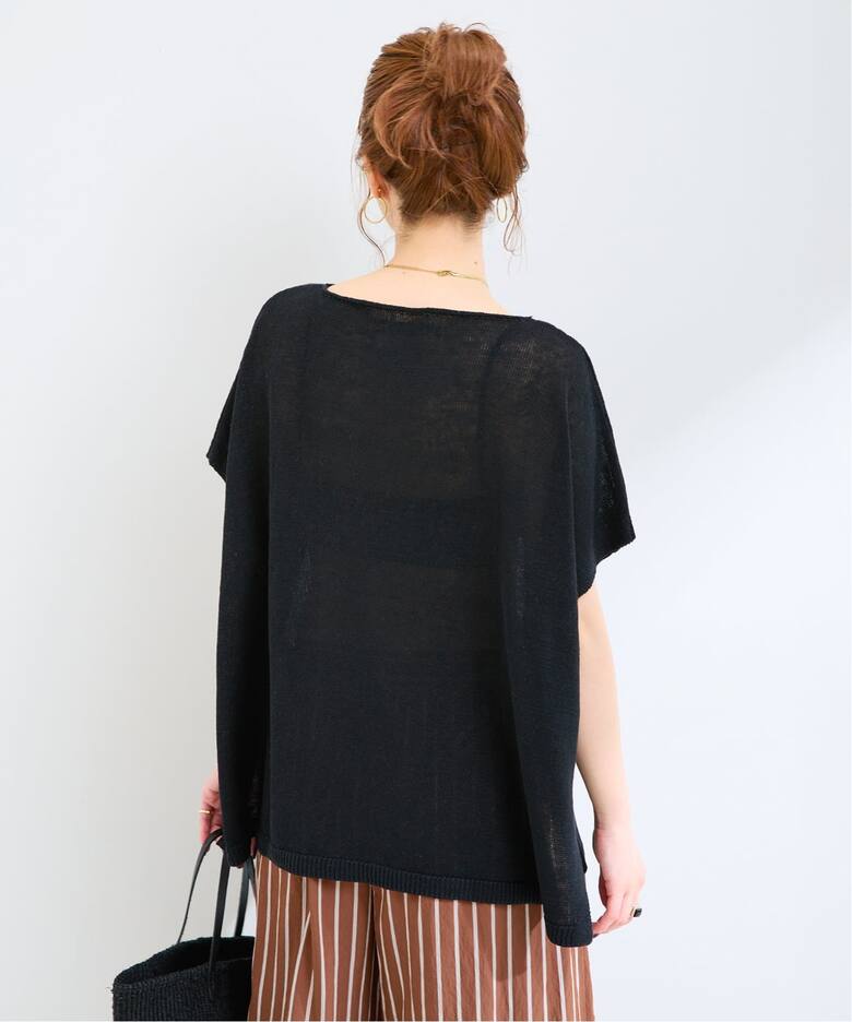 手洗い可 / FRENCH ICY LINEN ポンチョプルオーバー（ニット／セーター）｜B.C STOCK（ベーセーストック）の通販 ...