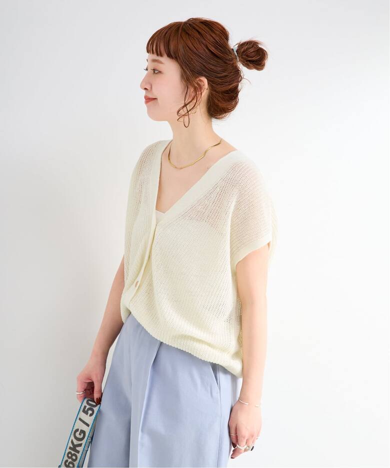 手洗い可 / FRENCH ICY LINEN 畦ベスト（ベスト）｜B.C STOCK（ベーセーストック）の通販｜BAYCREW’S STORE