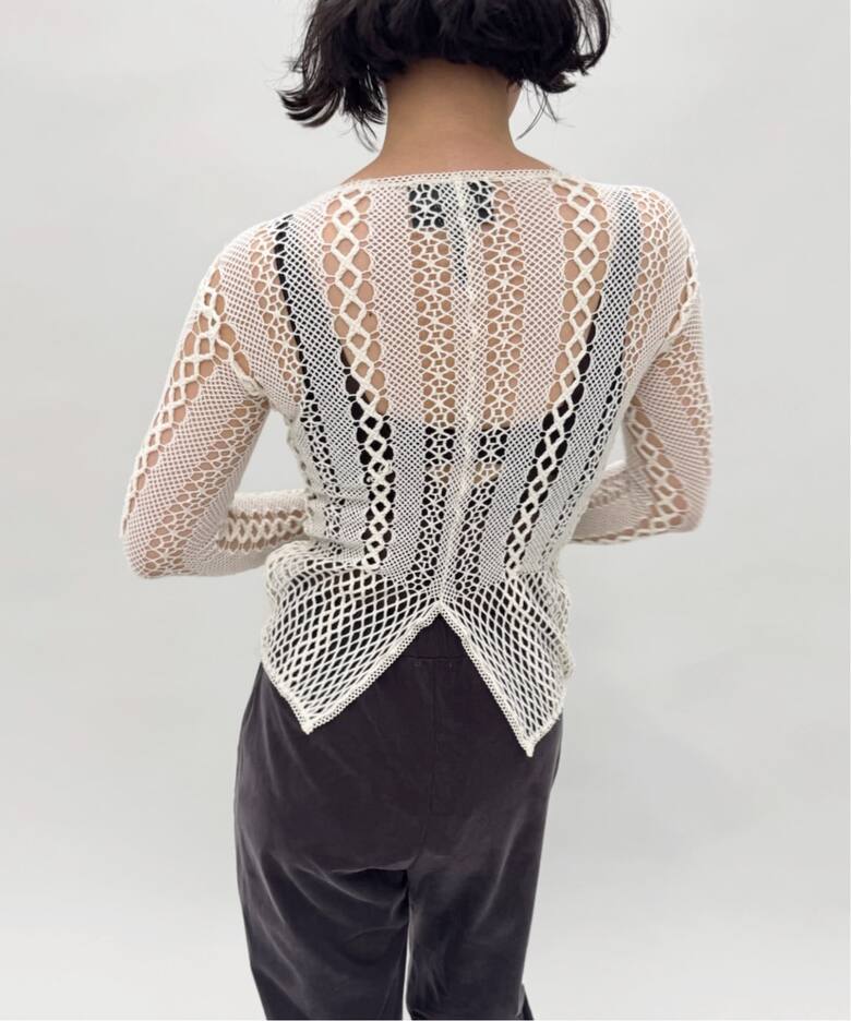 【EUCHRONIA/ユークロニア】Stretch lace long sleeve tee（ニット／セーター）｜EDIT.FOR LULU ...